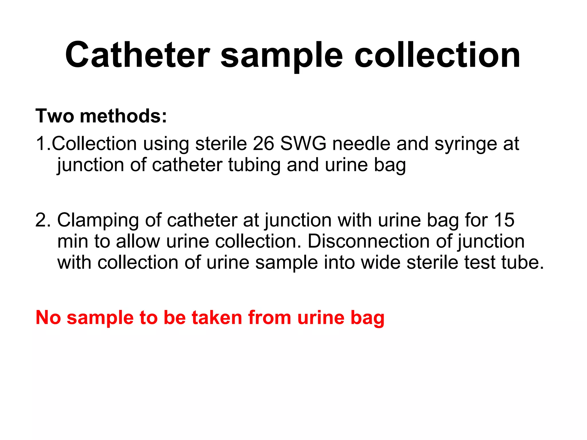 COLLECTION AND TRANSPORTATION OF CLINICAL SAMPLES | PPT