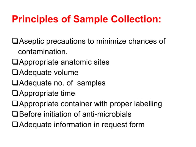 COLLECTION AND TRANSPORTATION OF CLINICAL SAMPLES | PPT | Ear, Nose and ...