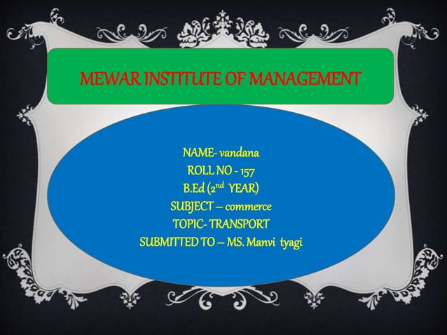 TRANSPORTATION - Commerce.pptx