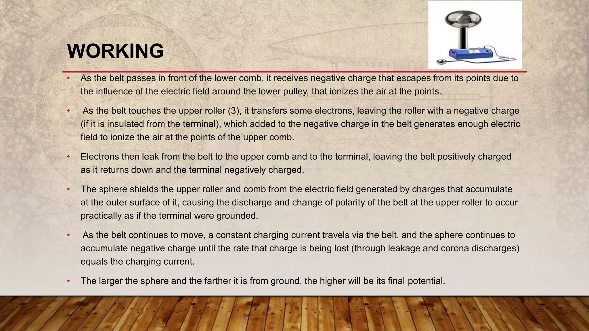 Van de Graaff generator by ahmad zahid | PPTX