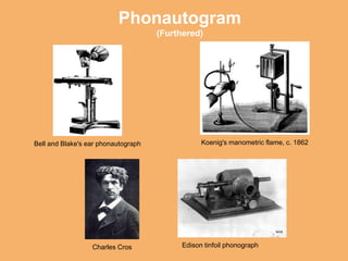 The Phonautograph: A Brief History | PPTX