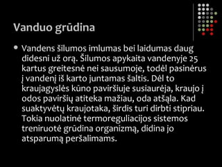 Vandens reikšmė žmogaus organizmui | PPT