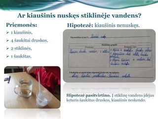 Vandens tyrimai | PPT