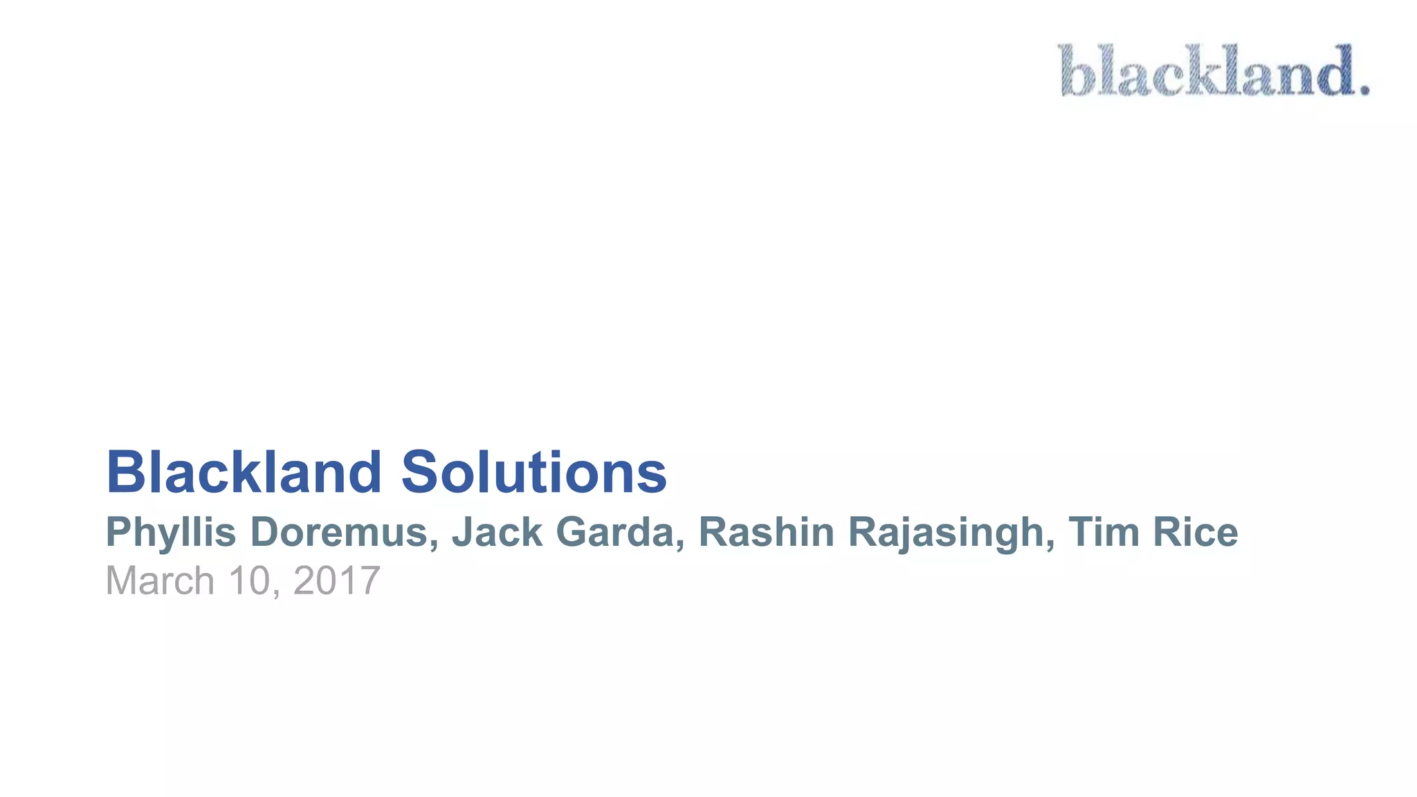 Deloitte National Undergraduate Case Competition 2017 Vanderbilt Presentation | PPTX