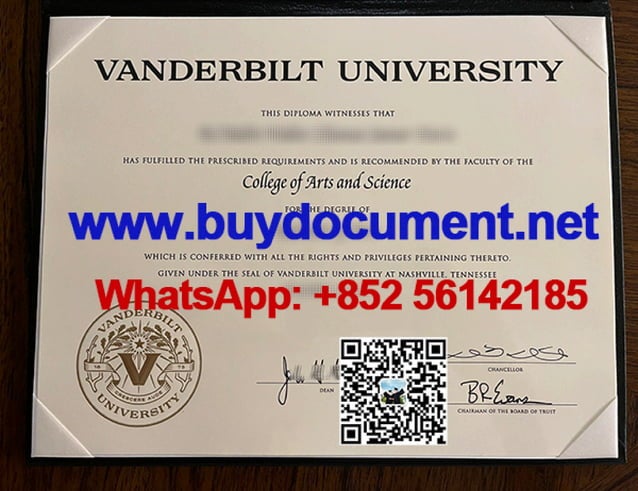 Vanderbilt University diploma. Vandy degree | PPT