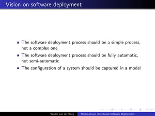 Model-driven Distributed Software Deployment | PPT