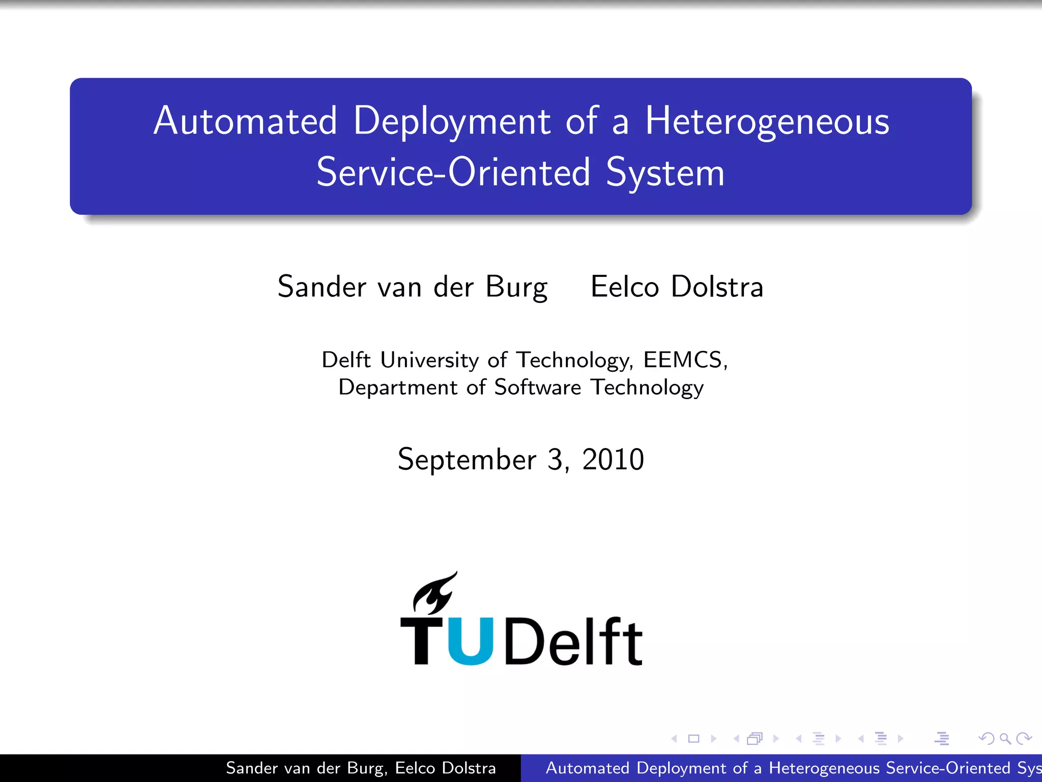 Automated Deployment of Hetergeneous Service-Oriented System | PDF