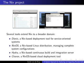 A Generic Approach for Deploying and Upgrading Mutable Software ...