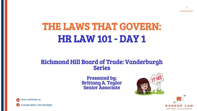 The Laws That Govern: HR Law 101 | PPT