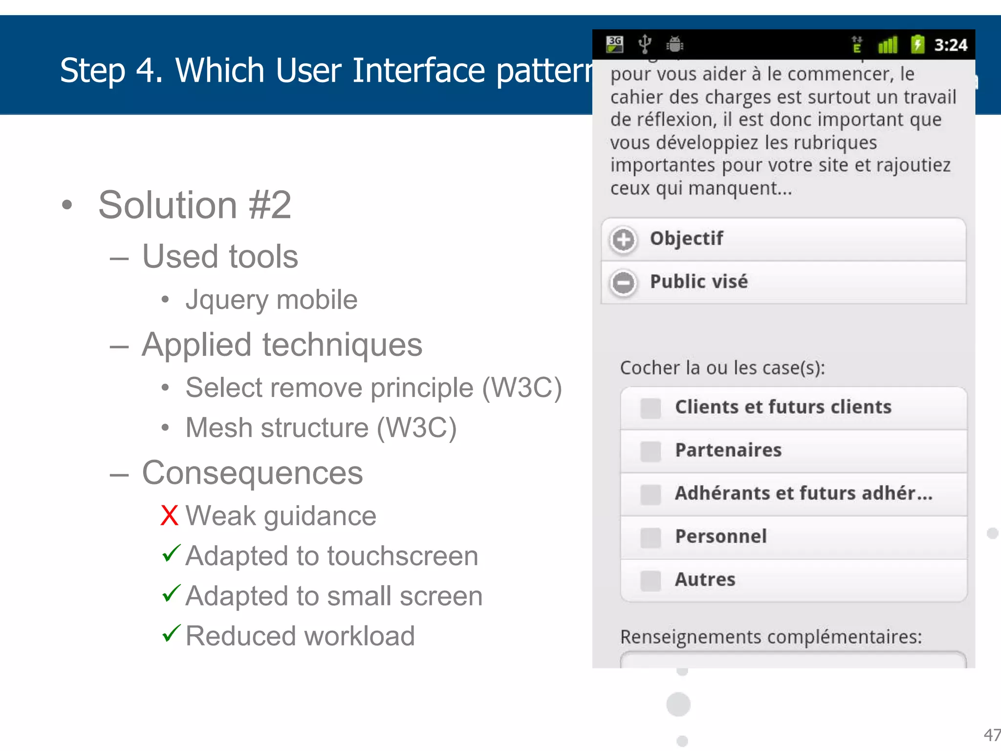 When User Interface Patterns Become Mobile | PPT
