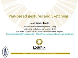 Pen-based Gestures and Sketching User Interfaces | PPT