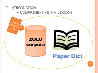 Towards the implementation of a refined data model for a Zulu machine ...