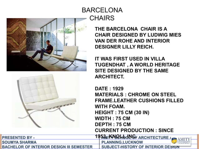 LUDWIG MIES VAN DER ROHE - WORK AND PHILOSOPHY | PPTX