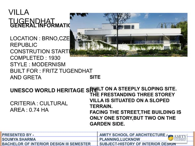 LUDWIG MIES VAN DER ROHE - WORK AND PHILOSOPHY | PPTX