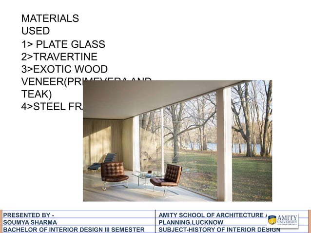 LUDWIG MIES VAN DER ROHE - WORK AND PHILOSOPHY | PPTX