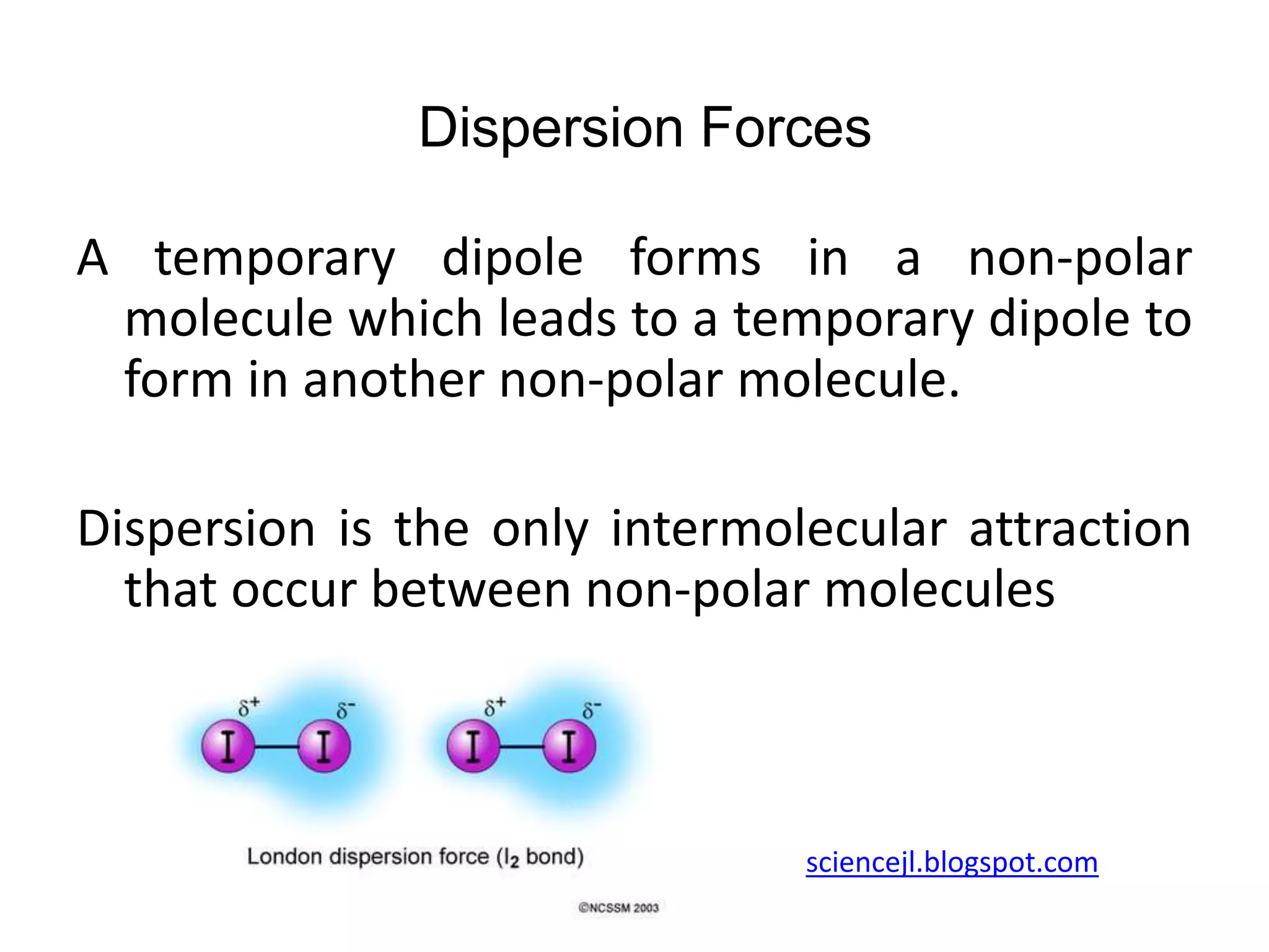 Vander waals forces and its significance | PPTX