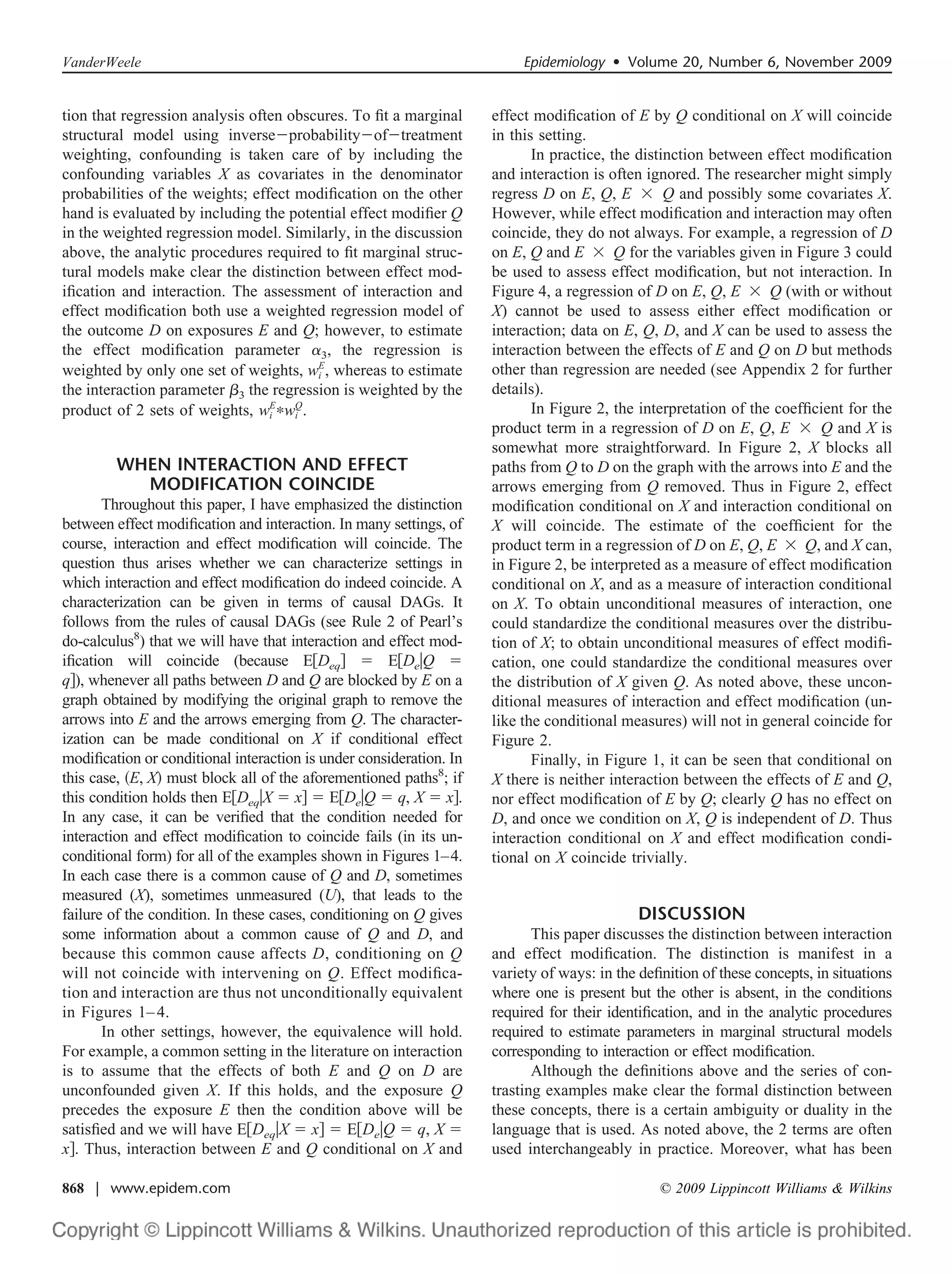 Vanderweele Em Interaction | PDF