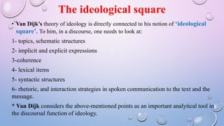 van Dijk's interdisciplinary theory of ideology.pptx