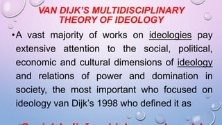 van Dijk's interdisciplinary theory of ideology.pptx