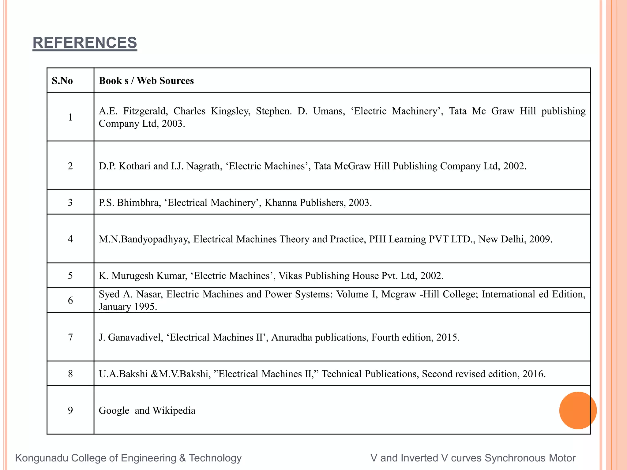 V and inverted v curves of synchronous motor | PPTX