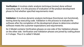 V and v model | PPTX