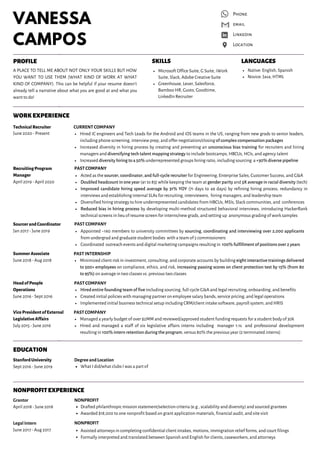 Vanessa Campos - sample resume | PDF