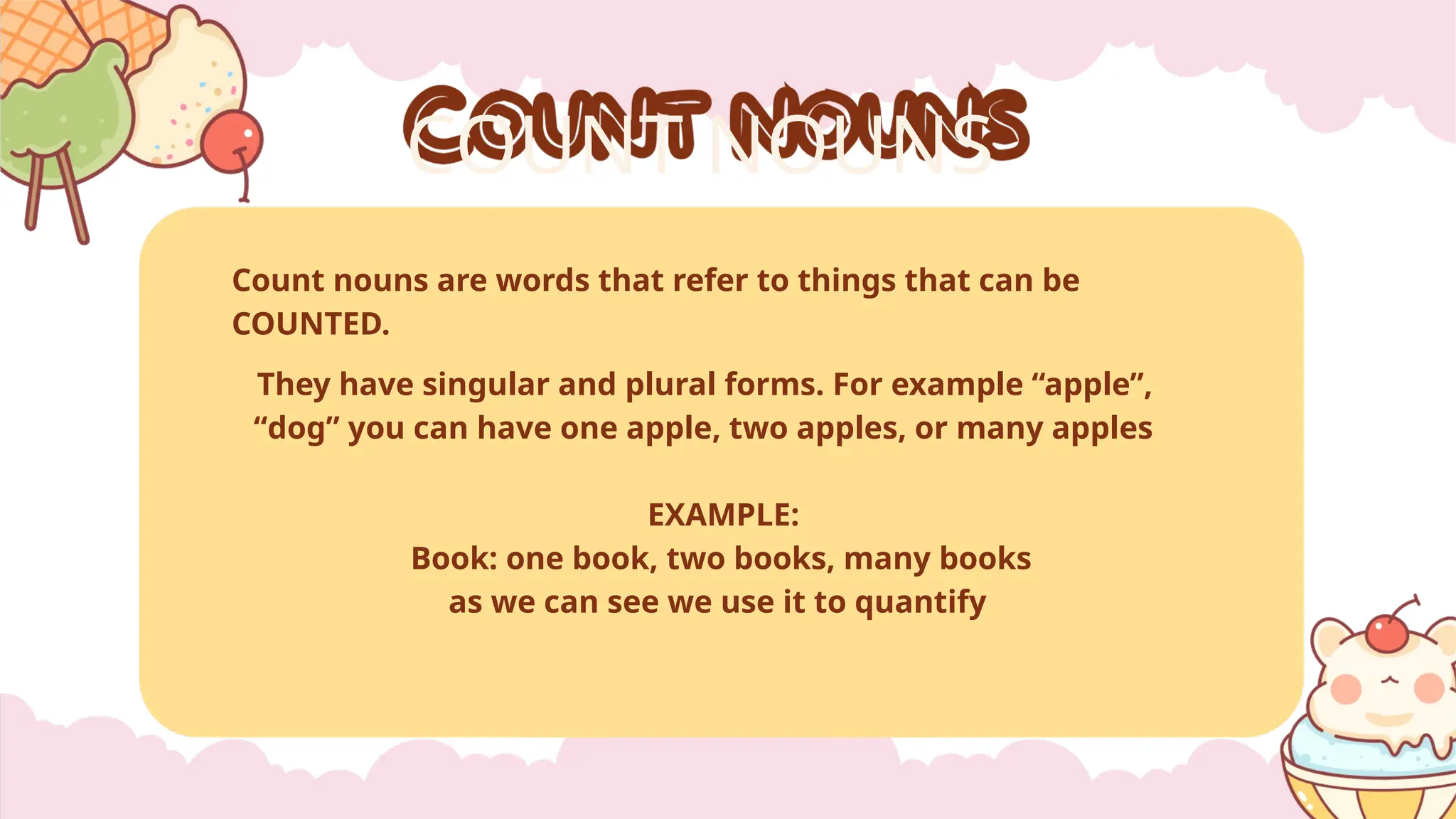 Mass Noun and Count Noun (for Grade 6 Pupils) | PPTX