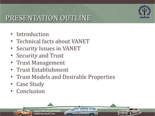 VANET, Security and Trust | PPT