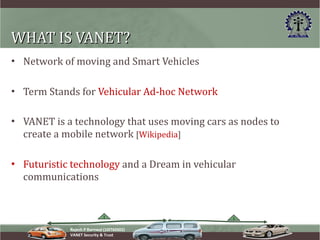 VANET, Security and Trust | PPT