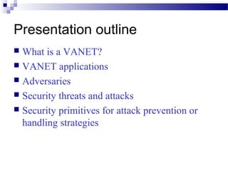 Vanet by Sujata Tiwari | PPT