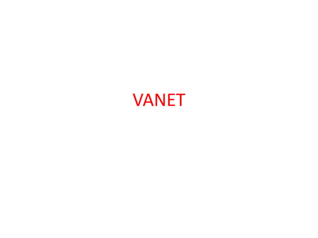 VANET in Mobile Computing | PPTX | Computer Networking | Computing