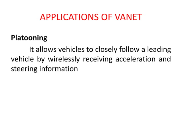 VANET in Mobile Computing | PPTX | Computer Networking | Computing