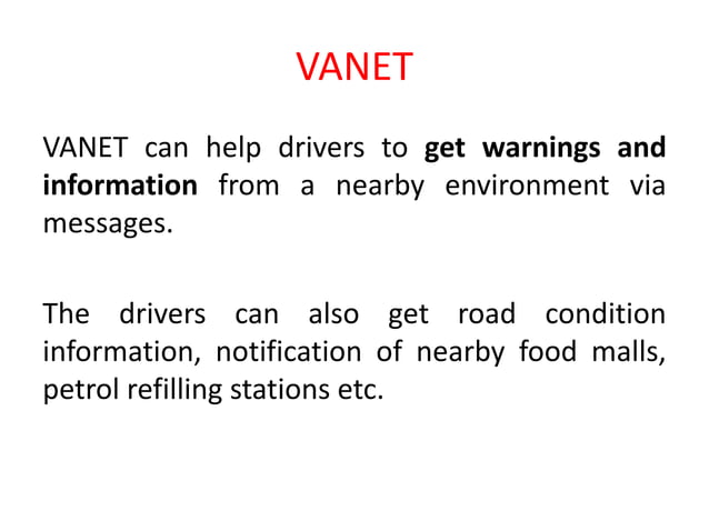 VANET in Mobile Computing | PPTX | Computer Networking | Computing