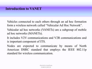 Introduction to VANET | PPTX | Computer Networking | Computing