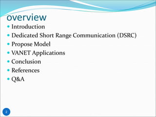 VANET Applications and User Requirement | PPT
