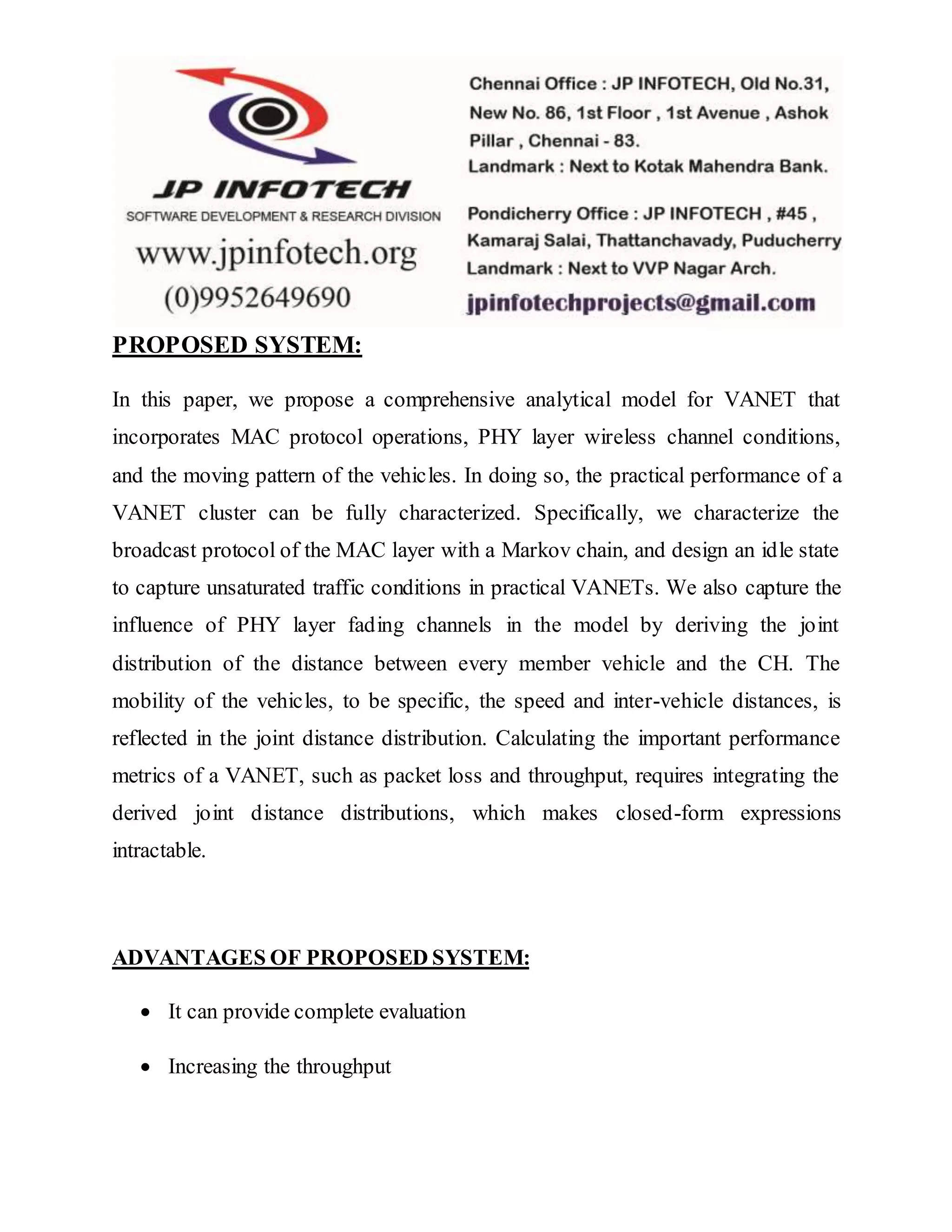 Vanet modeling and clustering design under | DOCX | Computer Networking | Computing