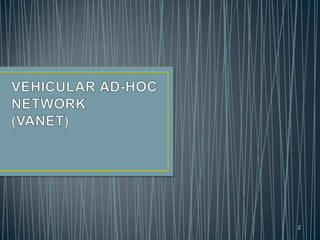 Vanet ppt | PPTX