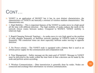 Introduction of VANET | PPTX
