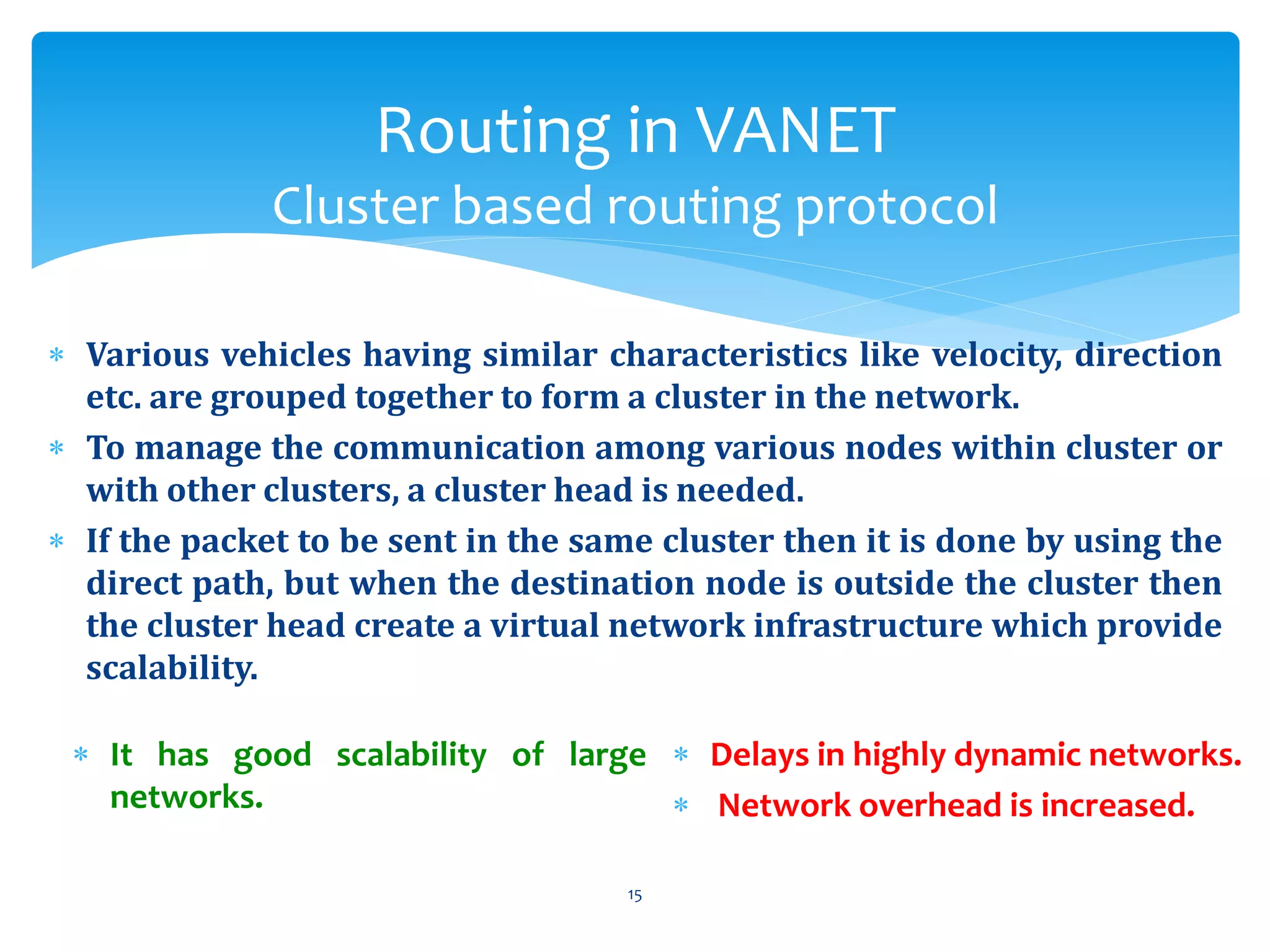 Vanet Routing Protocols Issues And Challenges Pptx