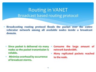 Vanet routing protocols issues and challenges | PPTX