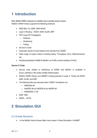NetSim VANET User Manual | PDF