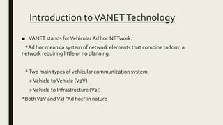 VANETs Presentation | PPTX