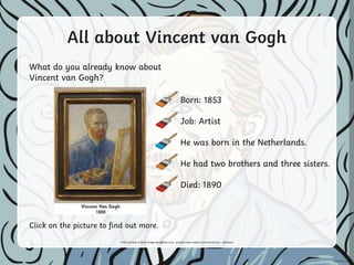Van Gogh Powerpoint for art lesson today | PPT