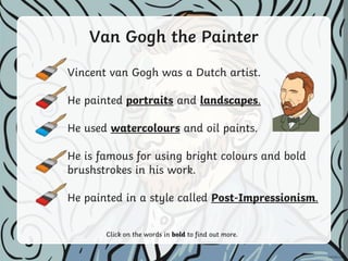 Van Gogh Powerpoint for art lesson today | PPT