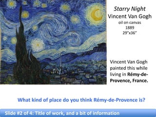 Van Gogh and discussion techniques! | PPT