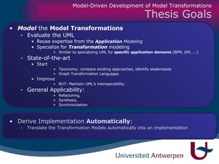 Model-driven Development of Model Transformations | PPT