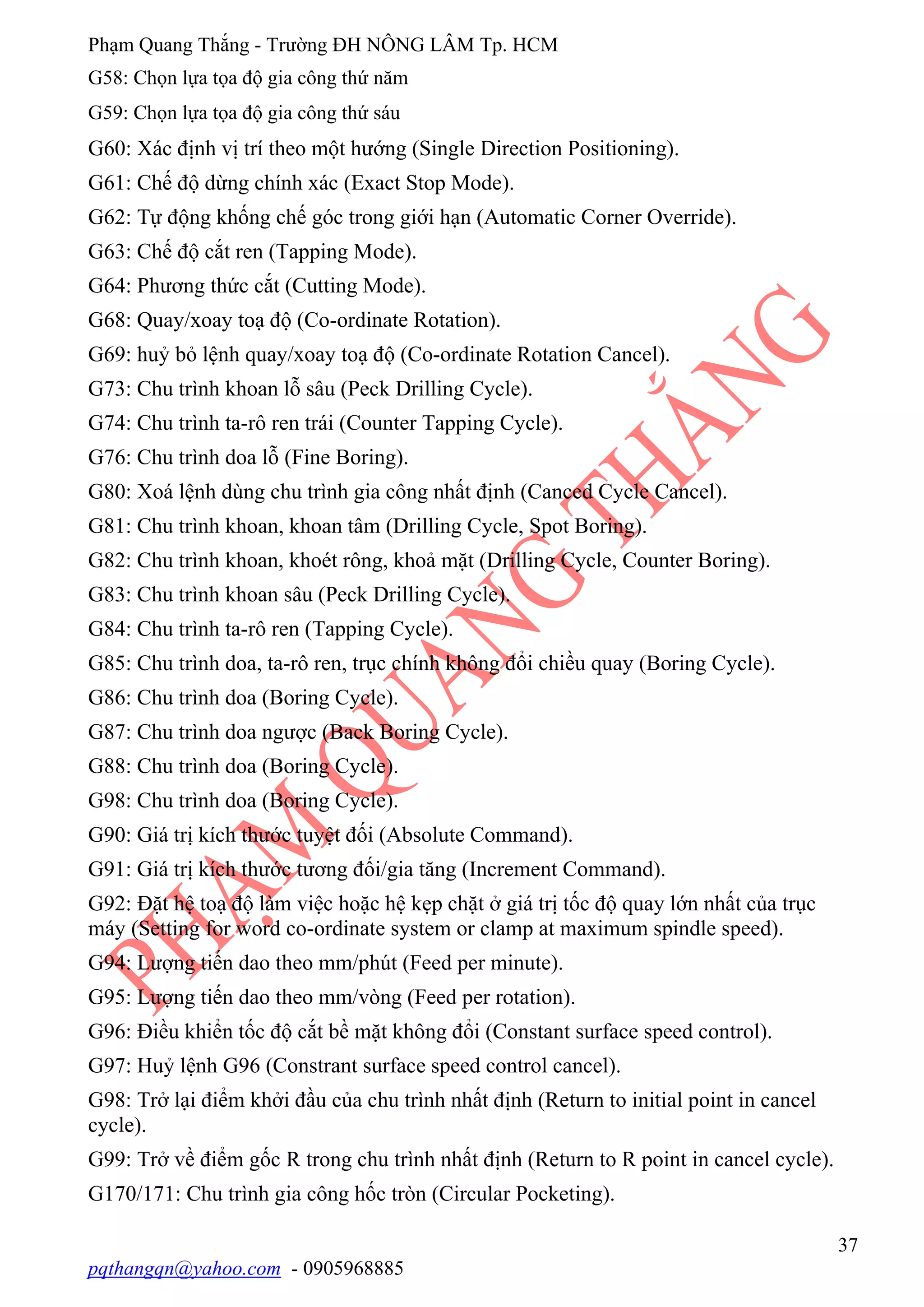 Van hanh may phay | PDF