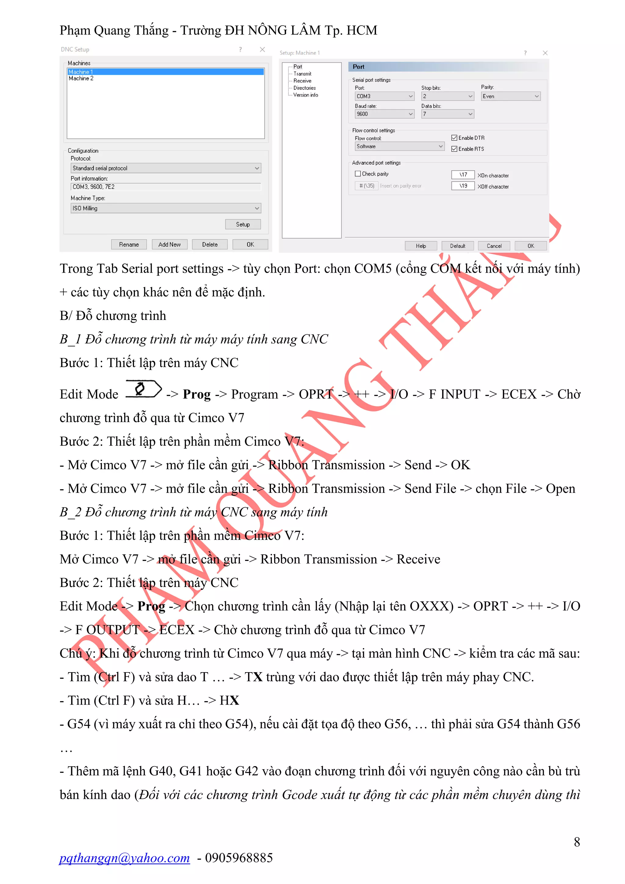 Van hanh may phay | PDF