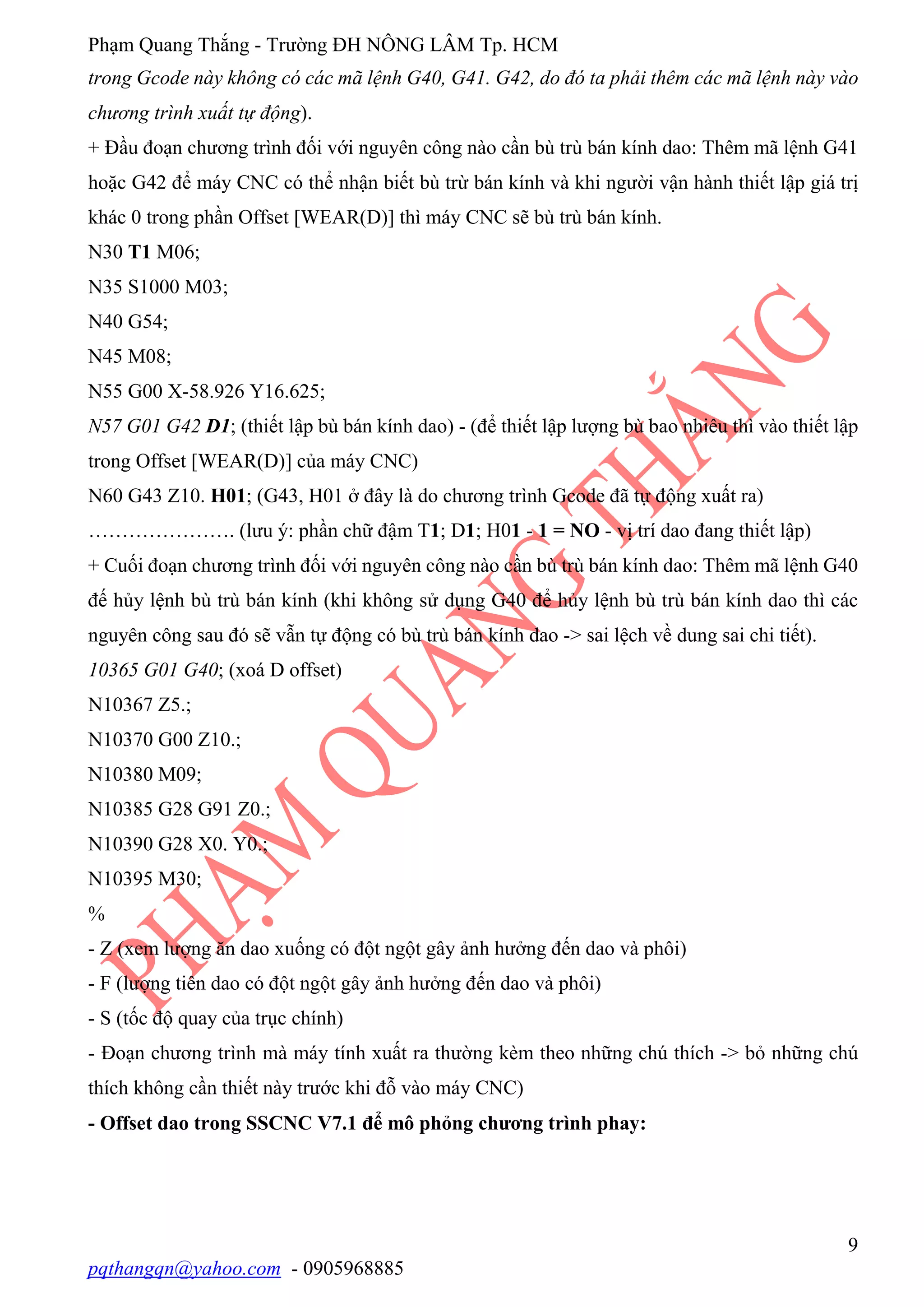 Van hanh may phay | PDF