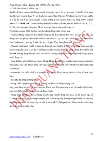 Van hanh may phay | PDF